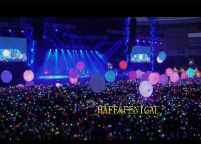 China 1m 3.3ft LED Beach Balls RGB Glow Balls Vibrant Colors For DJ Music Parties Concerts for sale