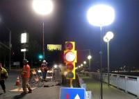 China 800W Dimmable LED Inflatable Light Tower Customizable for Night Rescue  Construction Safety for sale