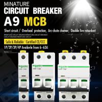 China Acti9 MCB Schneider Electric Miniature Circuit Breaker 6~63A, 1P,2P,3P,4P,DPN for electrical distribution for sale