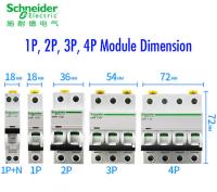 China Acti9 MCB Schneider Electric Miniature Circuit Breaker 6~63A, 1P,2P,3P,4P,DPN for electrical distribution for sale