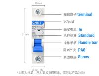 China Chint NXB Miniature Circuit Breaker 1~63A, 80~125A, 1P,2P,3P,4P for Circuit Protection AC230/400V Use for sale