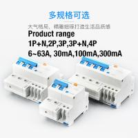 China DZ47LE Earth Leakage Circuit Breaker Overload Protection 6~63A 1 2 3 4P AC230/400V for sale