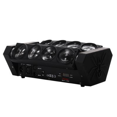 China LED 8X12W Spider Beam Moving Head , LED Spider DJ Lights RGBW 96Watt DMX 512 for sale