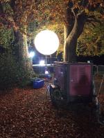China 640W Inflatable LED Moon Balloon Light With Light Area 60000 Lumens Night Outdoor Events for sale