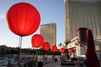 China 3000W Metal Halide Lamp Moon Light Up Balloons For Big Area Events Illumination for sale