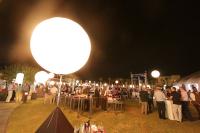 China 2000W Inflatable Led Light With Halogen Lamp , Moon Inflatable Led Balloon Lights for sale
