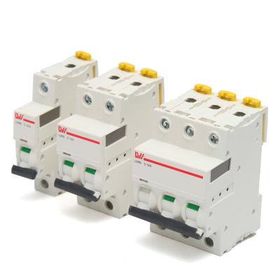 China 230V MCB C60 Industrial Circuit Breaker 63A 1P 2P 3P 4P Curve C for sale