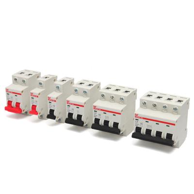 China C45 DZ47 1P 2P 3P 4P 3kA 6KA 220V MCB 6 Amp Curve C for sale
