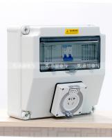 China Flush Type Lighting Distribution Box Polycarbonate 3 Phase Distribution Board for sale