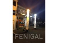 China Check Point 360 Deg Glare Inflatable Lighting Tower Backed Up By Portable Generator for sale