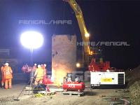 China Night Construction White Glare Building 400w 600w Inflatable Light Balloon 120v With Battery Support for sale