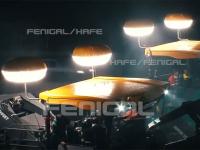 China Tungsten Halogen 130CM Inflatable Lighting Balloon For Night Road Maintenance for sale