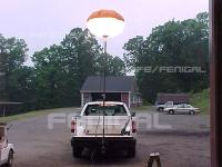 China Backpack Portable Tripod Balloon Light With DC24 / 48v Battery For Rescue for sale