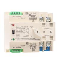 China AC220V PV Solar Din Rail 2P 63A ATS Dual Power Automatic Transfer Switch for sale