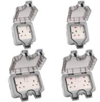 China IP66 Outdoor Waterproof Socket European American 86 Type Surface Mounted Cover Box for sale