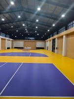 China Silicone PU Sports Flooring ITF Certified Polyurethane Sports Flooring 3mm - 8mm for sale
