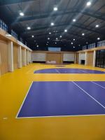 China Silicone PU Sports Flooring ITF Certified Polyurethane Sports Flooring 3mm - 8mm for sale