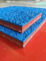 China 10mm - 13mm Hybrid Running Track Recycled Black Granules Public Running Track for sale