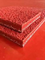 China Red All Weather Track Surface UV Stable Sandwich Running Track 13mm For Freeze Thaw Regions for sale
