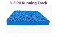 China Blue PU Running Track 13mm 15mm All Weather Running Track Unmatched Performance for sale