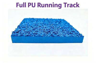 China Blue PU Running Track 13mm 15mm All Weather Running Track Unmatched Performance for sale
