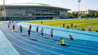 China Eco Full PU Running Track System Low VOC Outdoor Running Track For LEED Certified Schools for sale