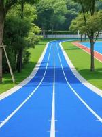China Eco Synthetic Running Track Low VOC Running Track System Green For LEED Schools for sale