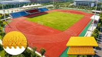 China 8mm - 13mm Prefabricated Running Track Yellow Custom Running Track For Tight Schedules for sale