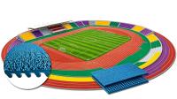 China Eco Friendly Prefabricated Running Track Recycled EPDM Rubber Running Track UV Resistant for sale