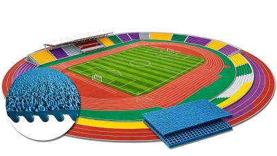 China Eco Friendly Prefabricated Running Track Recycled EPDM Rubber Running Track UV Resistant for sale