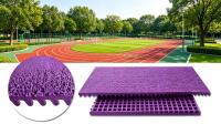 China Purple Indoor Running Track 6mm - 10mm Training Track For Sports Halls for sale