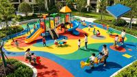 China UV Resistant EPDM Rubber Playground Surface Single Layer EPDM Rubber Surfacing for sale