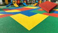 China Eco Friendly EPDM Rubber Flooring Recycled EPDM Rubber Tiles 10mm - 15mm for sale