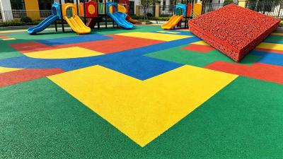 China Eco Friendly EPDM Rubber Flooring Recycled EPDM Rubber Tiles 10mm - 15mm for sale