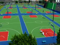 China UV Stable Acrylic Basketball Court Surface Standard Tennis Court Acrylic Surface Breathable for sale