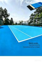 China Water Based Cushioned Acrylic Surface Breathable Tennis Court Surfaces 8mm for sale