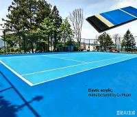 China Water Based Cushioned Acrylic Surface Breathable Tennis Court Surfaces 8mm for sale