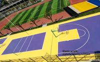 China 3mm - 5mm Outdoor Sports Court Surface Water Based Cushioned Acrylic Tennis Courts for sale