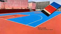 China Indoor Cushioned Acrylic Surface Low VOC Acrylic Sports Surface 3mm - 6mm for sale