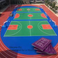 China Purple Sport Court Flooring Fall Protection Playground Outdoor Flooring for sale