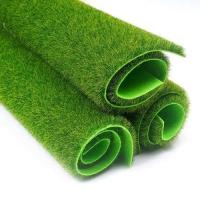 China 20mm - 40mm Synthetic Lawn Grass Non Filled Decorative Fake Grass Decorative Outdoor Landscape Solution for sale