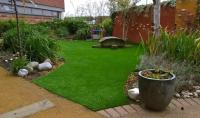 China 20mm - 40mm Synthetic Lawn Grass Non Filled Decorative Fake Grass Decorative Outdoor Landscape Solution for sale