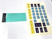 China Industrial Polyester Tactile Membrane Switch 2.54MM Pitch With Flex Adhesive Layer for sale