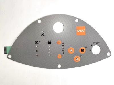 China Clear LED Windows Tactile Metal Dome Switch 6 Layers Polyester With Long Lifespan for sale