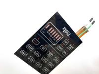 China 1.25MM Pitch Tactile Membrane Switch OEM Momentary Push Button With Glossy Surface for sale