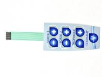 China Durable Membrane Panel Switch Digital Printed Overlays Waterproof For Magnetic Therapy Device for sale