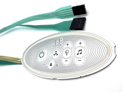China EL Backlight Membrane Keypad Membrane Keypad Custom Highly Effective For Electric Fan for sale