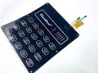 China Waterproof Backlit Membrane Switch 1.0mm Thickness 3M Rear Adhesive With Gradient Printing for sale