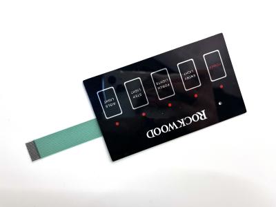 China Industrial Flat Membrane Switch 1.25MM Pitch Durable Construction For Metal Detector for sale