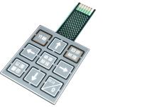 China Lightweight Membrane Touch Control Panel Durable Long Lasting 2.54MM Pitch for sale
